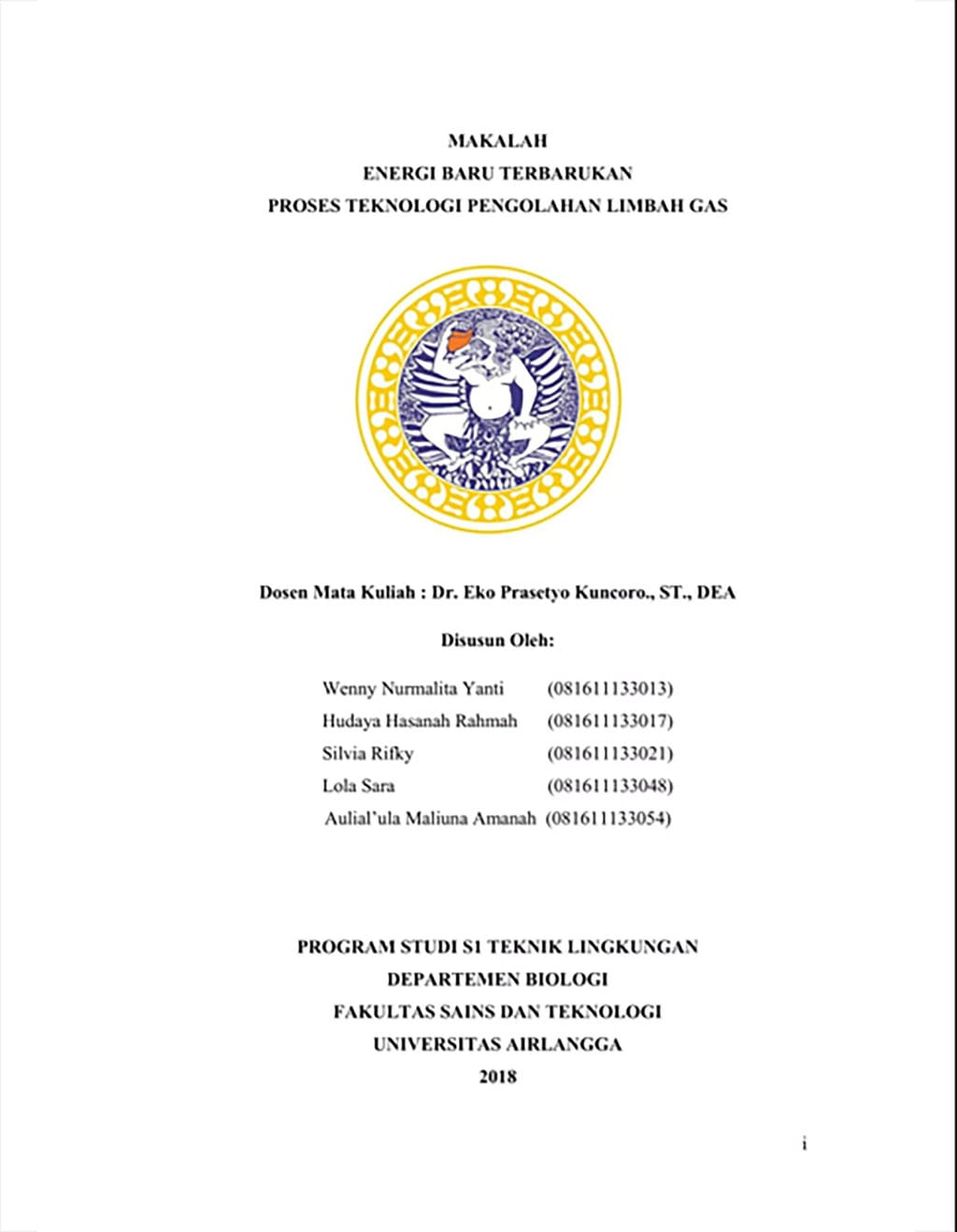 5 Contoh Cover Makalah Kuliah & Link Downloadnya PDF