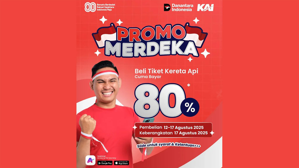 Promo KAI 17 Agustus: Diskon Berapa & Beli Tiket Mulai Kapan?