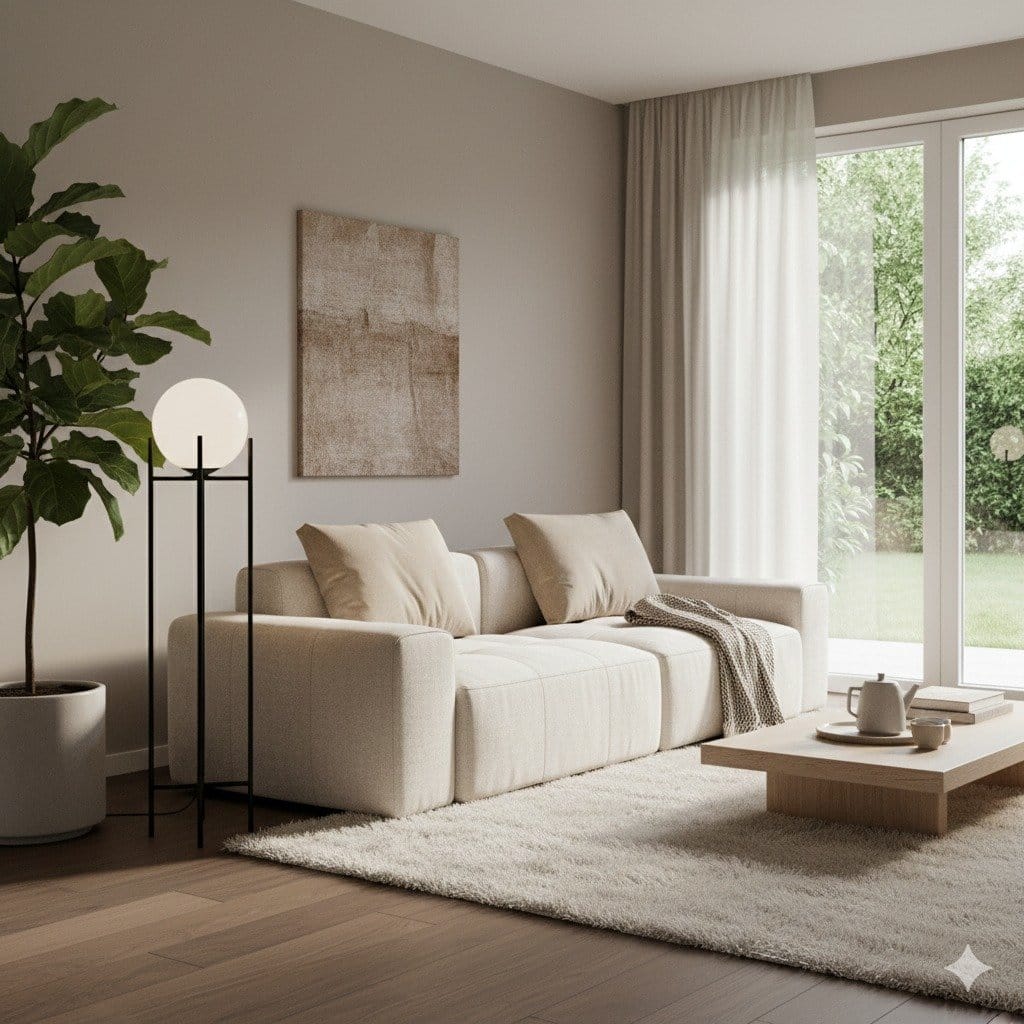 5 Prompt AI Interior Design Modern & Cozy Ruang Tamu-Kamar