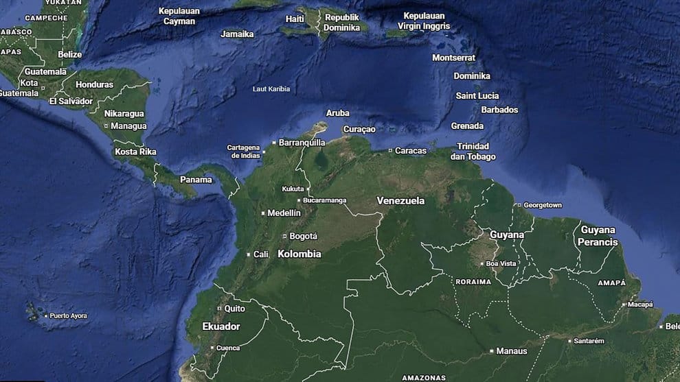 Peta Venezuela-Amerika & Kondisi Terkini Usai Diserang AS