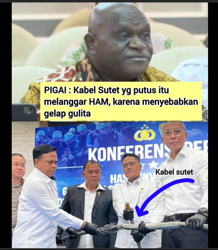 Tidak Benar, Pigai Sebut Kabel Sutet Putus Melanggar HAM