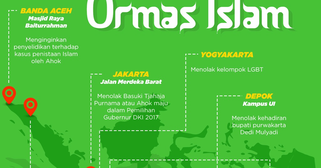 Demonstrasi Ormas Islam - Infografik Tirto.ID