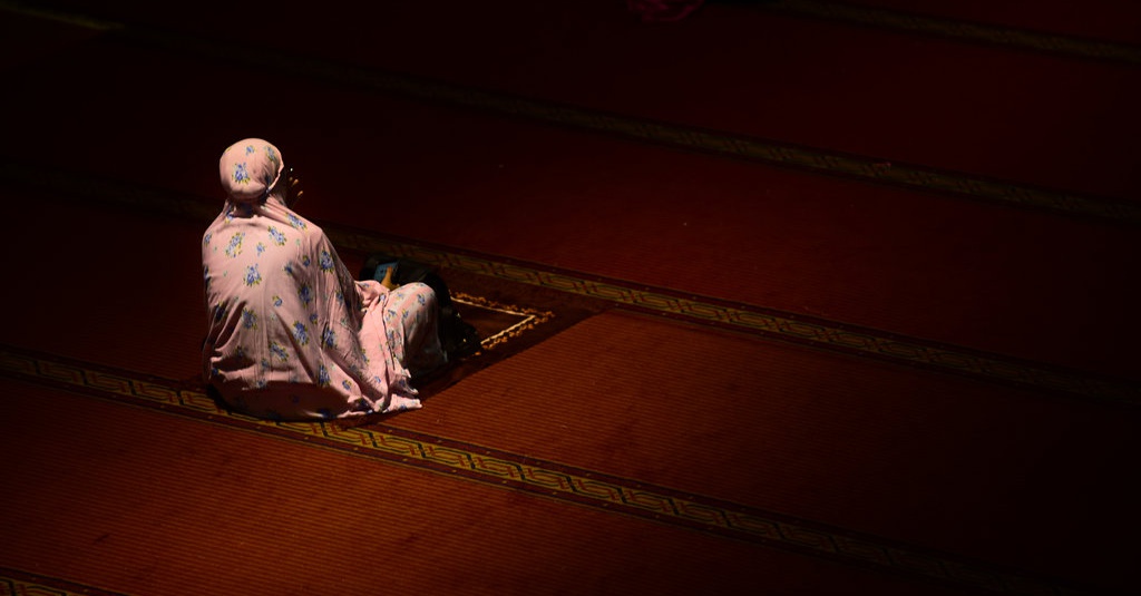 Iktikaf di Masjid Istiqlal - Foto Tirto.ID