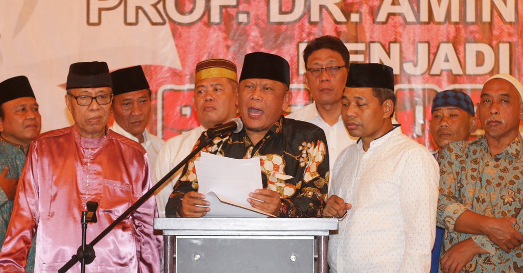 KUM Center Salah Tulis Nama Amien Rais Saat Deklarasi