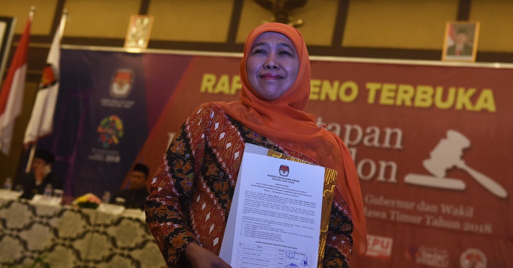 Khofifah Indar Parawansa Ditetapkan Sebagai Gubernur Jatim