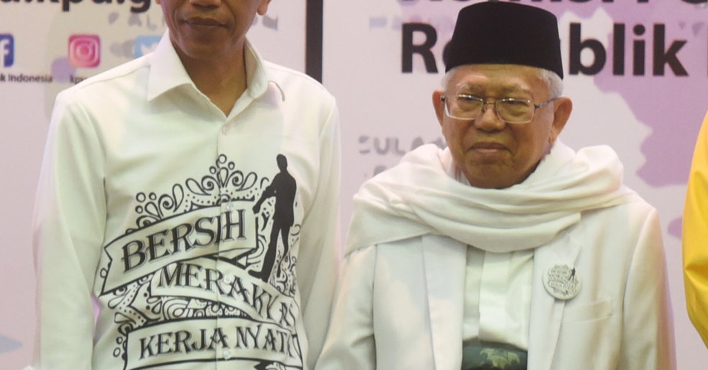 Jokowi-Maruf Amin Resmi Mendaftar di KPU, Berkas Dinyatakan Lengkap