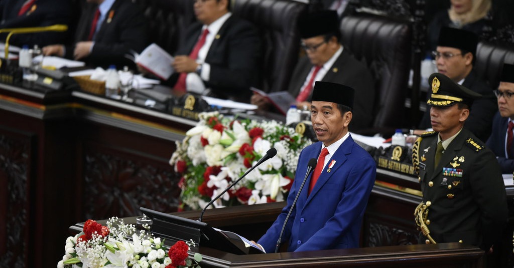 Teks Lengkap Pidato Kenegaraan Jokowi Dalam Rangka HUT ke-73 RI