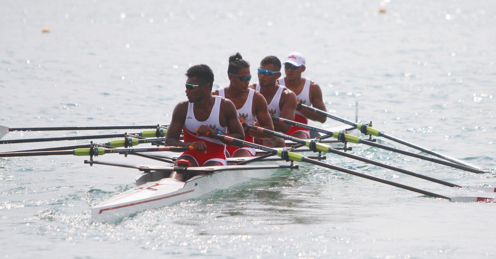 Atlet Dayung Indonesia Raih Medali Perak Nomor Empat Putra