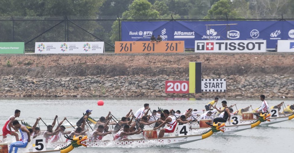 Timnas Indonesia Mulus Melaju ke Final Perahu Tradisional 200 Meter