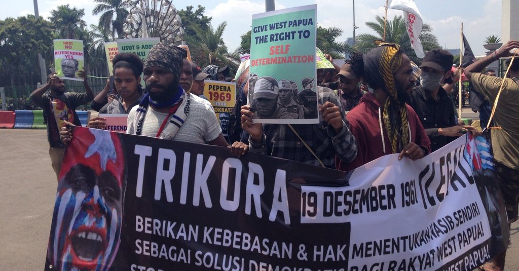 Warga Papua di Jakarta Lakukan Aksi Penolakan Trikora