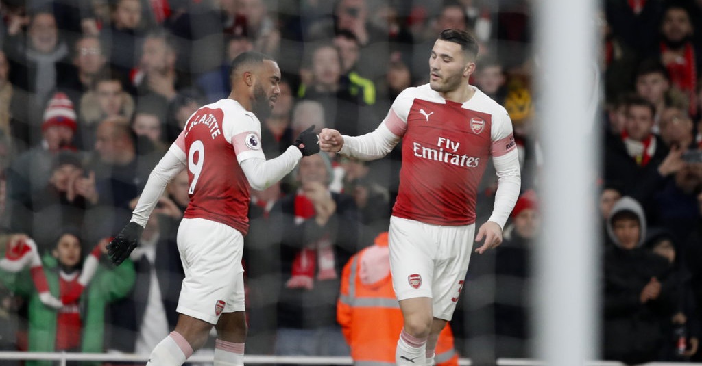 Hasil Arsenal vs Valencia: Dua Gol Lacazette di Babak Pertama