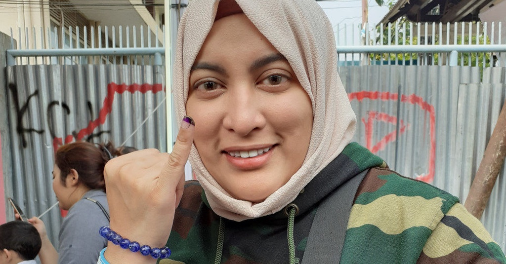 Mantan Menantu Rachmawati Nyoblos di TPS Rizieq Shihab