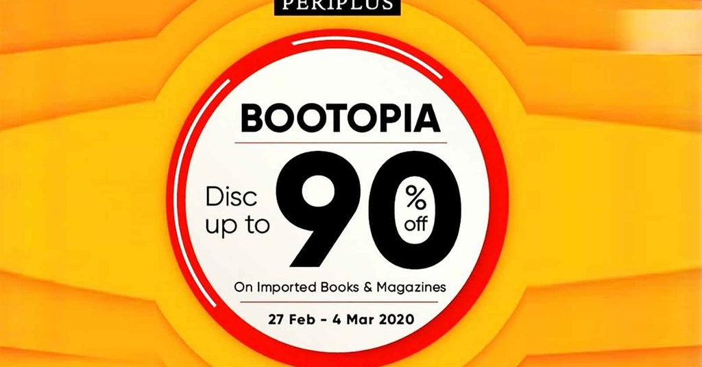 Periplus Jakarta Gelar Bootopia 2020: Ada Diskon Buku Hingga 90%