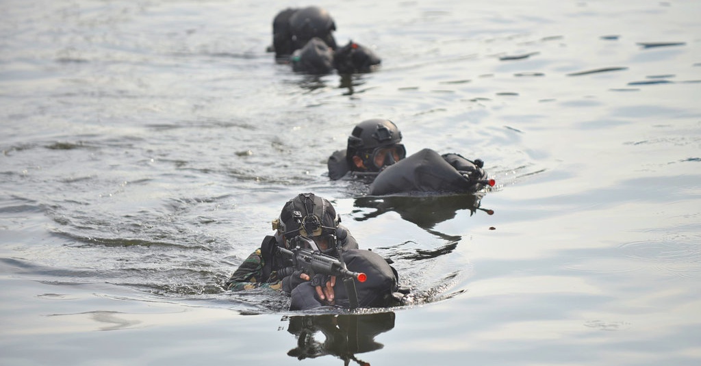 Kopaska TNI AL Gelar Latihan Peperangan Laut Khusus
