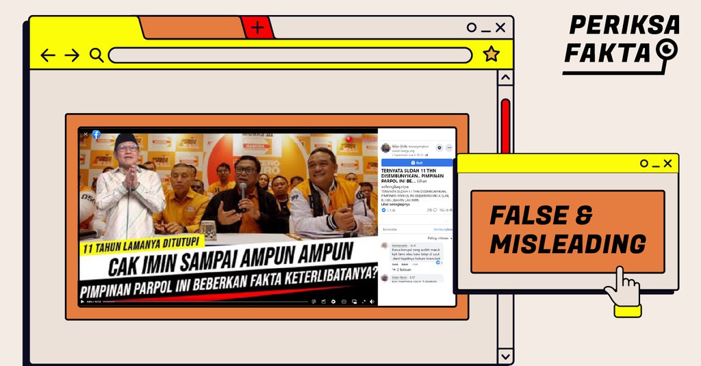 Hoaks Tokoh Parpol Ungkit Cak Imin dengan Kasus 11 Tahun Lalu