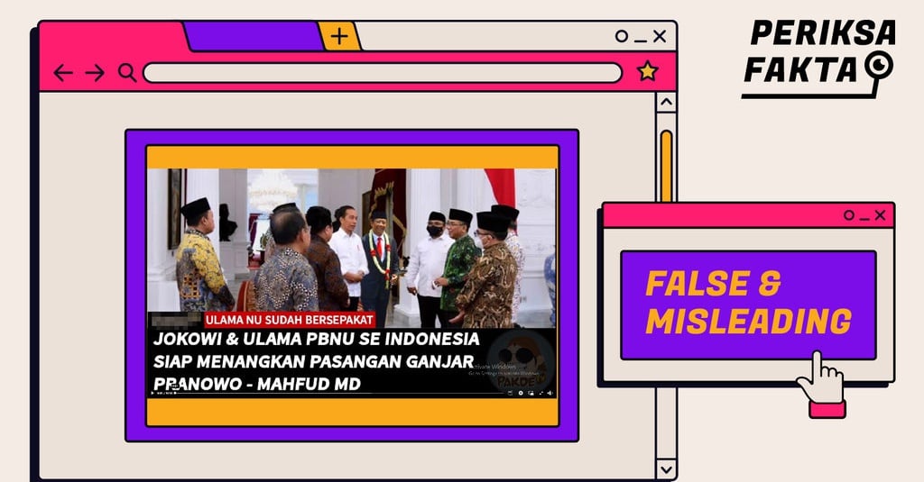 Benarkah Jokowi dan Ulama PBNU Sepakat Menangkan Ganjar-Mahfud? Benarkah Jokowi dan Ulama PBNU Sepakat Menangkan Ganjar-Mahfud?