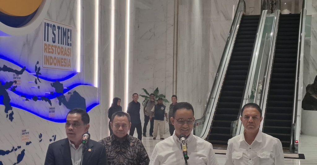 Capres Anies Baswedan & Kapten Timnas Amin Temui Surya Paloh Capres Anies Baswedan & Kapten Timnas Amin Temui Surya Paloh