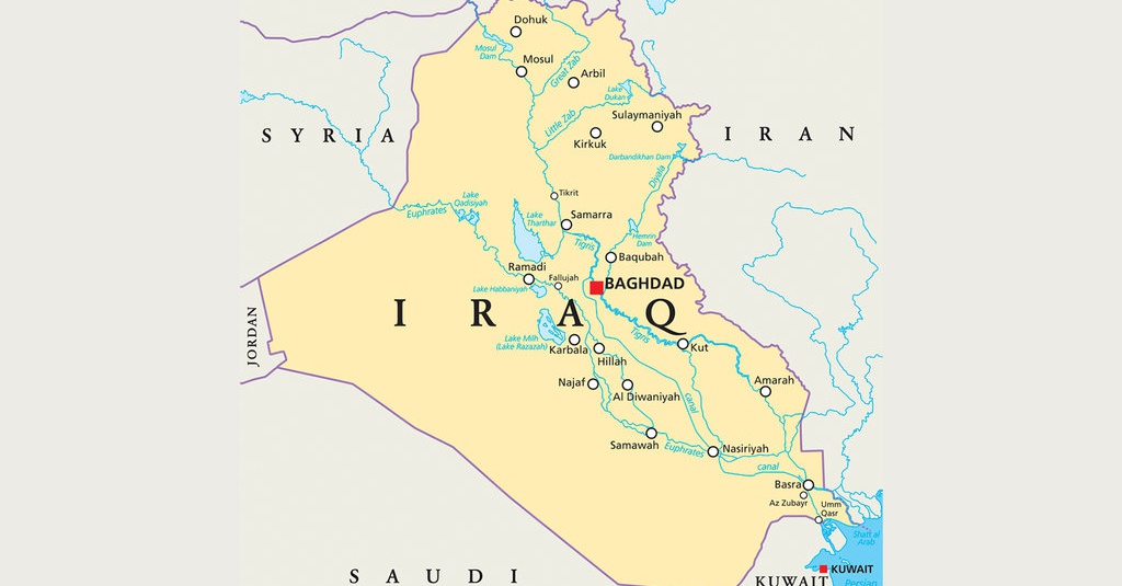 Profil Negara Irak, Letak Geografis, Agama, dan Peta Wilayah