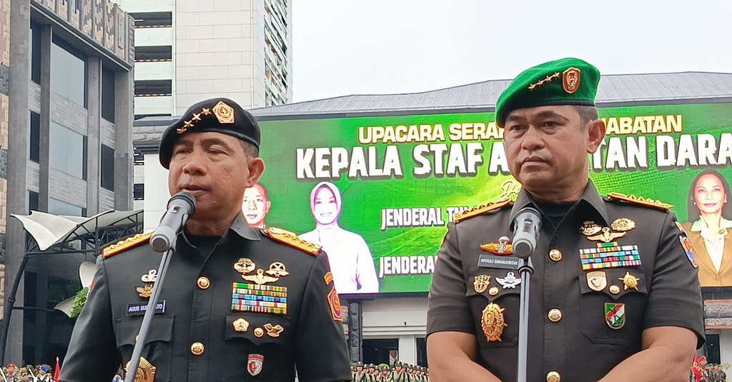 Serah Terima Jabatan KSAD, Maruli Terima Arahan Agus Subiyanto Serah Terima Jabatan KSAD, Maruli Terima Arahan Agus Subiyanto