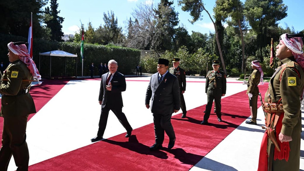 Prabowo Temui Raja Abdullah II di Istana Basman