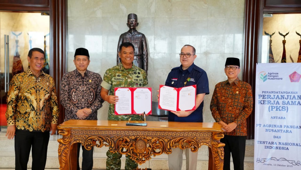 TNI-Agrinas Sepakati Kerja Sama Bangun Koperasi Merah Putih