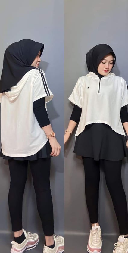 11 Outfit Jogging Perempuan Berhijab yang Nyaman