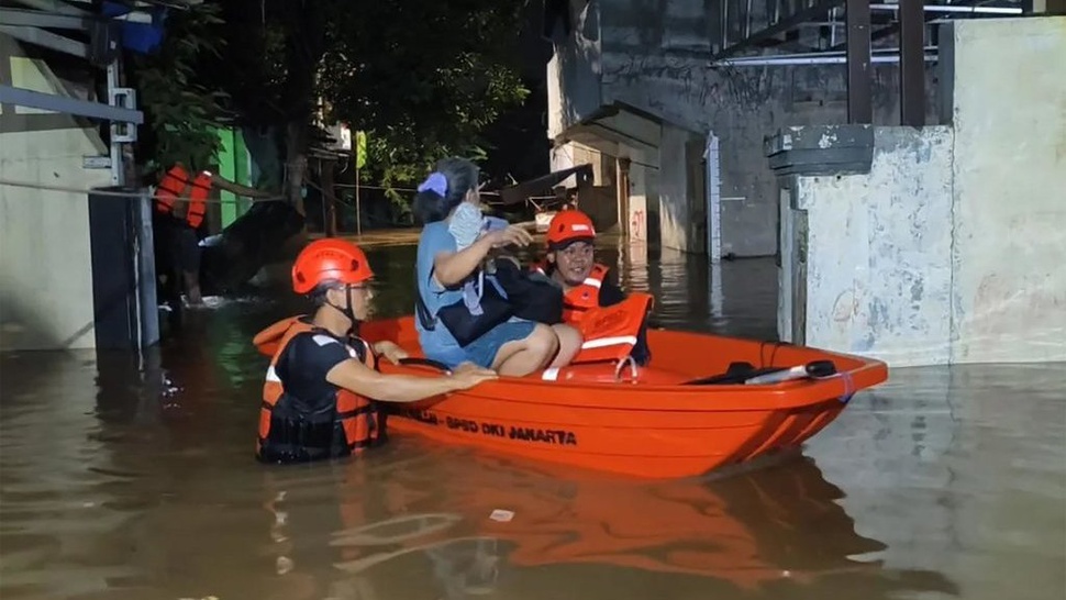 Update Banjir Jakarta Hari Ini 4 Maret & Peta Wilayah Terdampak