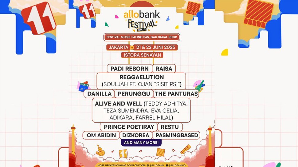 Rundown Allo Bank Festival 2025, Open Gate, & Cara Menuju Venue