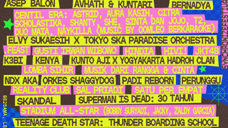 Ini Dia Line Up Pertama Synchronize Festival 2025