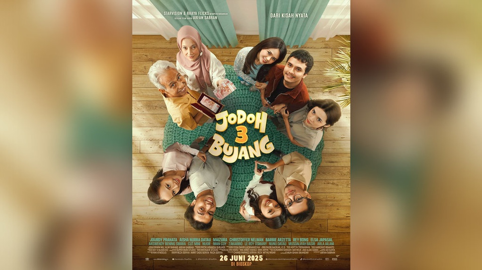 Sinopsis Film Jodoh 3 Bujang, Daftar Pemain, & Link Tiketnya