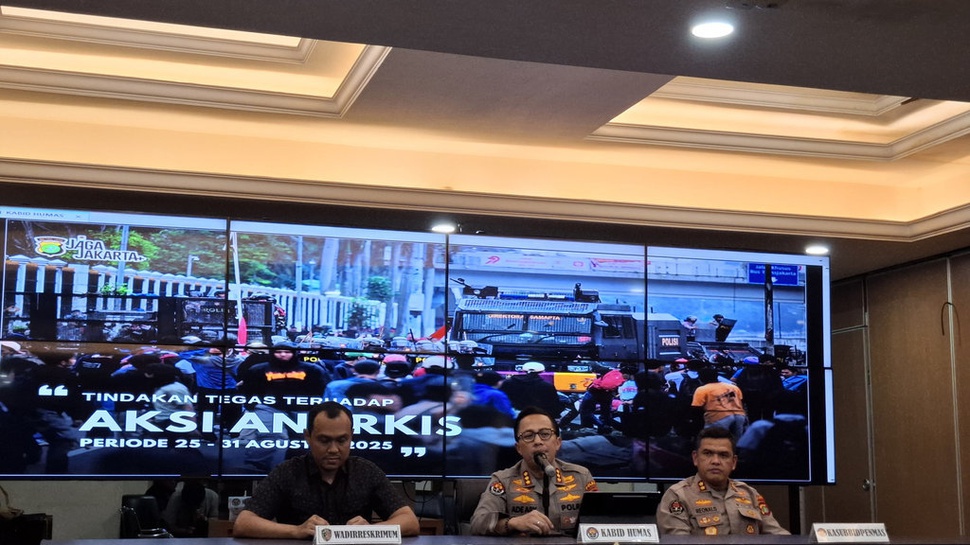 Polda Metro Jaya Tetapkan 43 Tersangka Demo Ricuh Jakarta