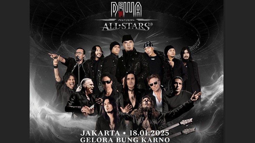 Rundown Konser Dewa 19 ft. All Stars 2025 dan Jam Open Gate