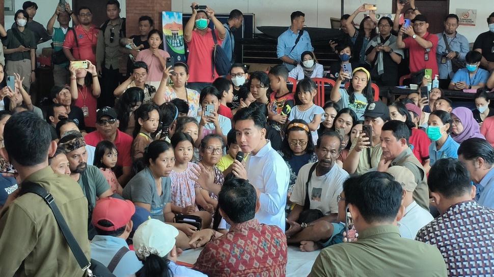 Wapres Gibran Kunjungi Posko Pengungsian Korban Banjir di Bali