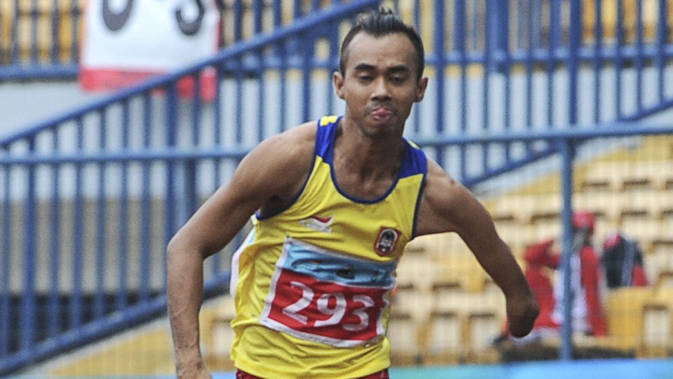 Emas Lompat Jauh Budi Hartanto