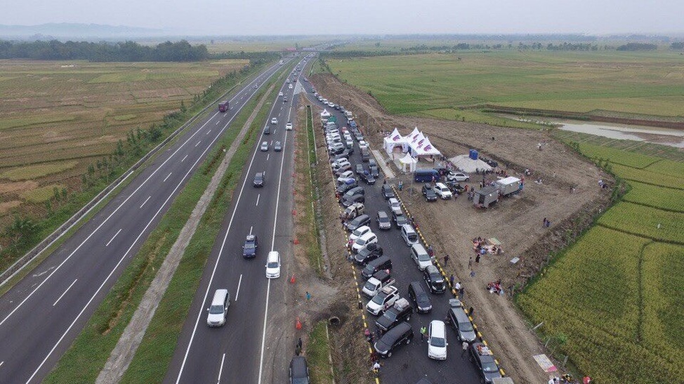 Kemacetan di Tol Brexit