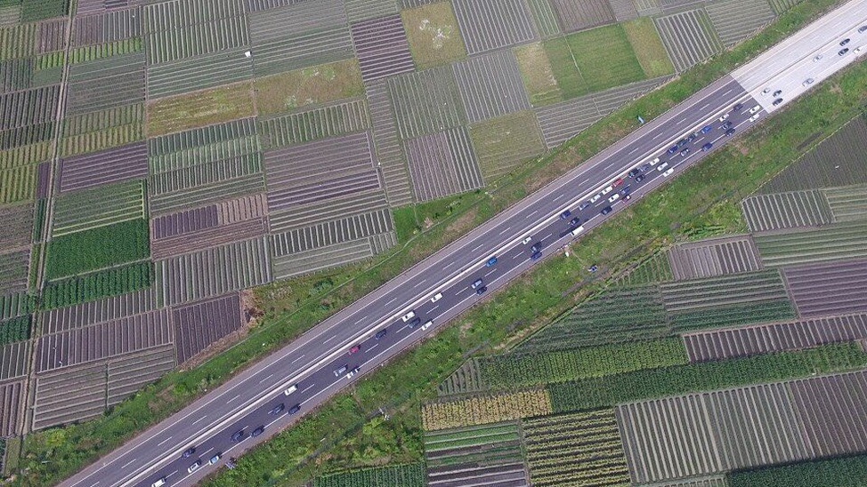 Kemacetan di Tol Brexit