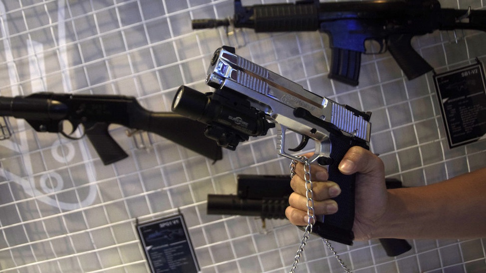 Senjata Buatan Indonesia di Indo Security - Foto Tirto.ID