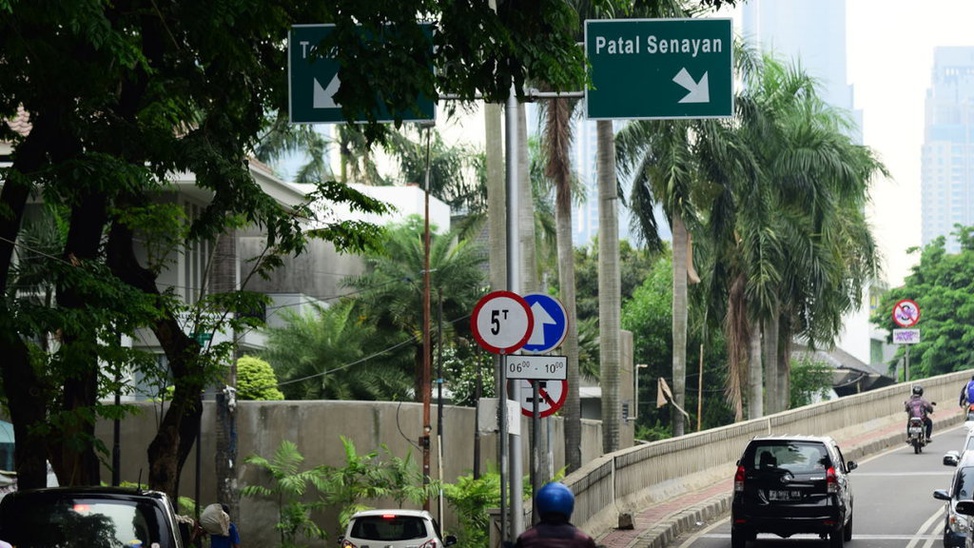 Rambu-rambu dan Papan Penunjuk Arah Tertutup Ranting Pohon