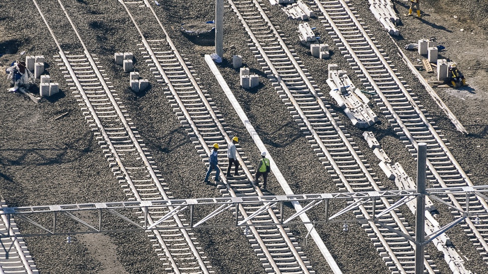 Pembangunan Depo MRT Lebak Bulus - Foto Tirto.ID