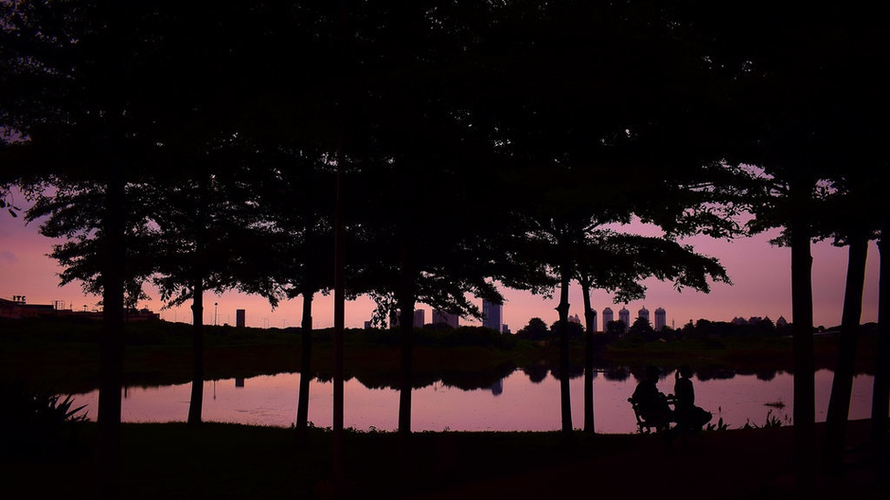 Waduk Ria Rio Jelang Petang - Foto Tirto.ID
