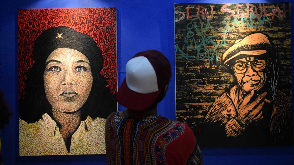 Pameran Seni Rupa "Pang! No Border, No Class" - Foto Tirto.ID