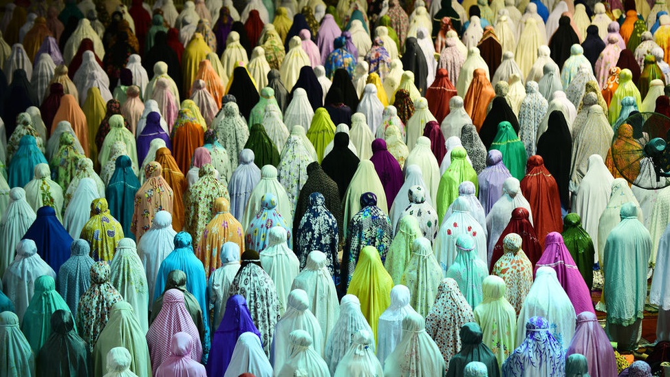 Iktikaf di Masjid Istiqlal - Foto Tirto.ID