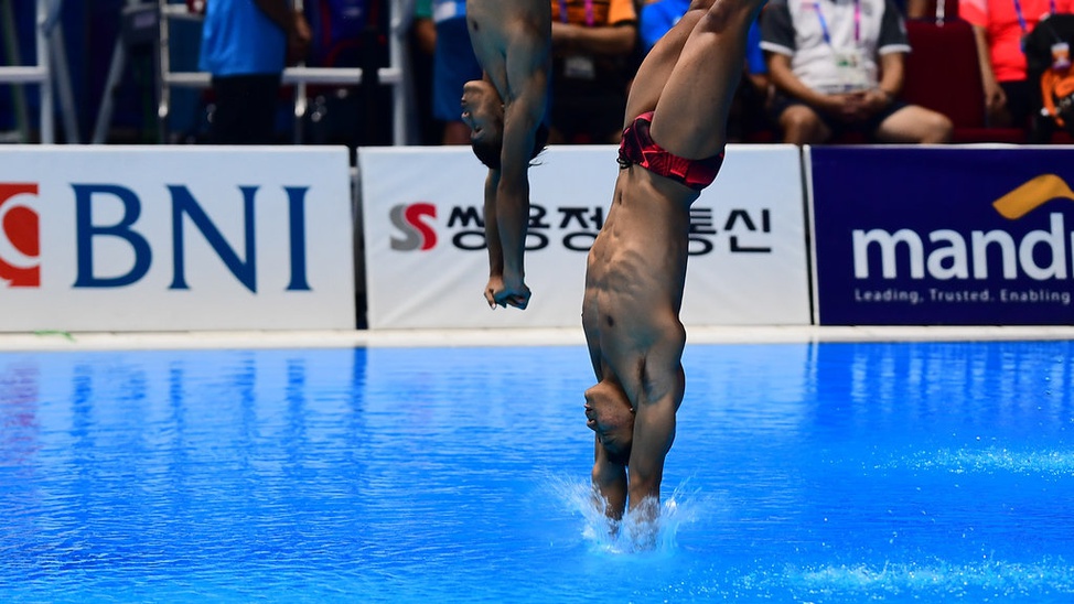 Indonesia Belum Beruntung di Final Lompat Indah Putra