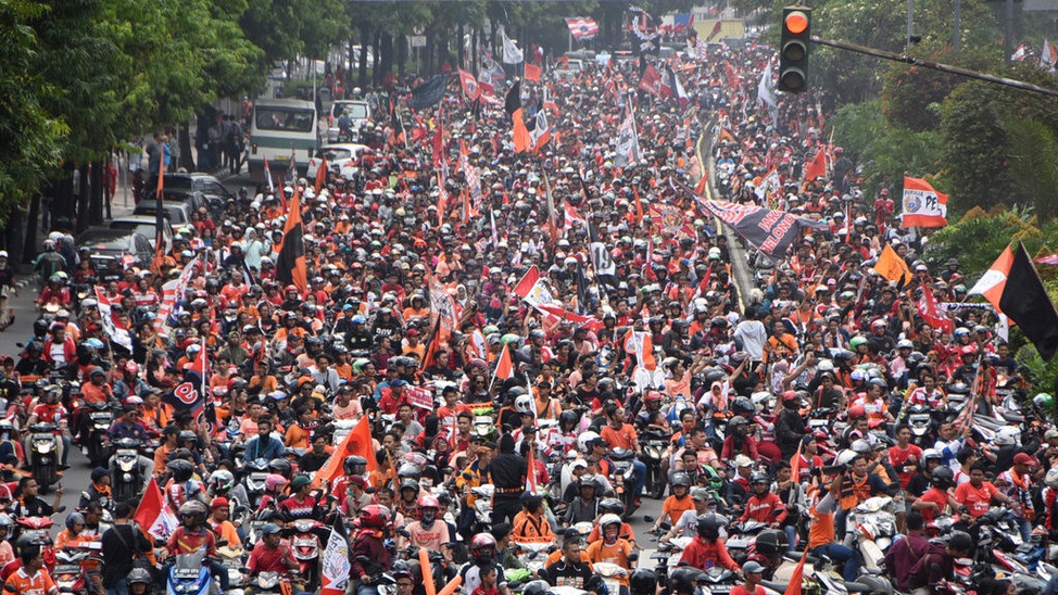 Pawai Perayaan Persija Juara Liga 1 - Foto Tirt.ID