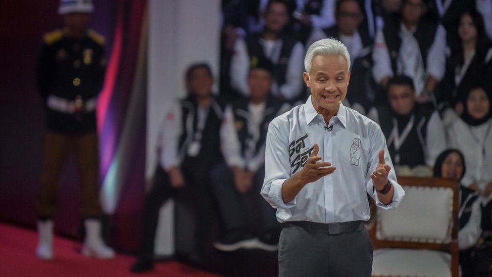 Foto: Debat Perdana Capres Pemilu 2024