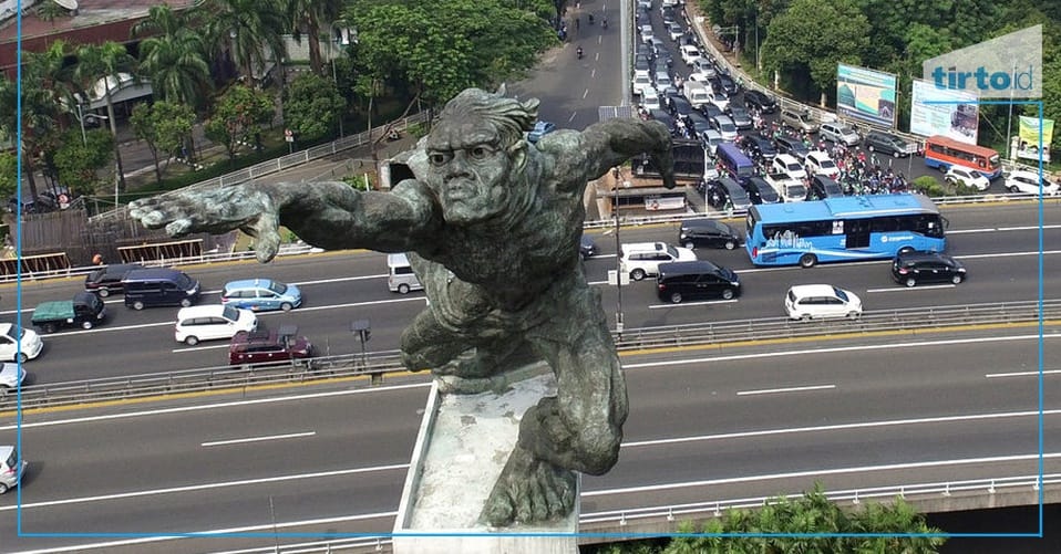 Wajah Patung Dirgantara Pancoran