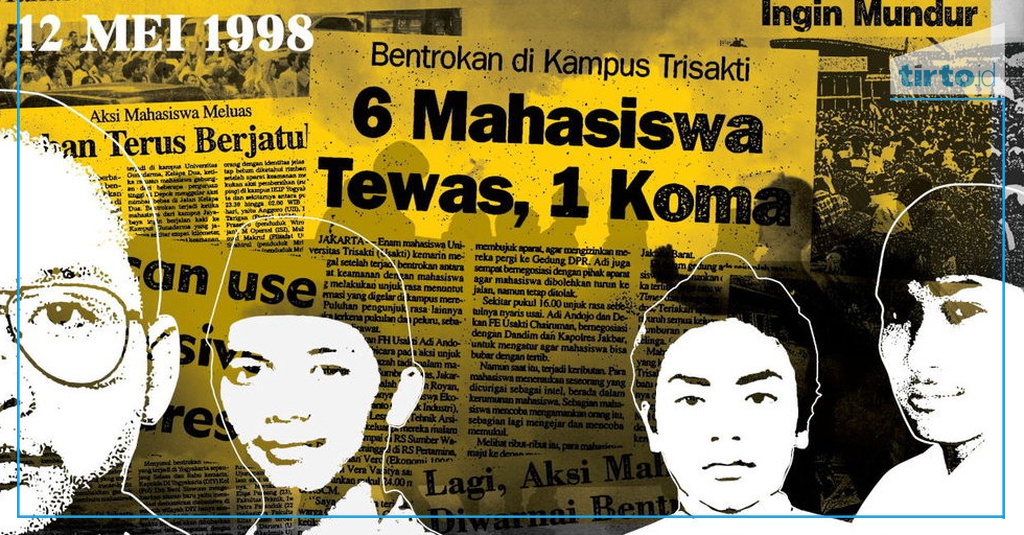 12 Mei 1998: Empat Mahasiswa Trisakti Ditembak Aparat