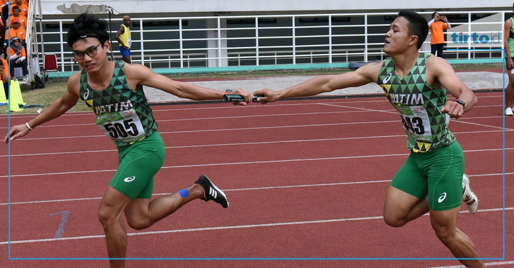 Teknik Memberi dan Menerima Tongkat dalam Lari Estafet