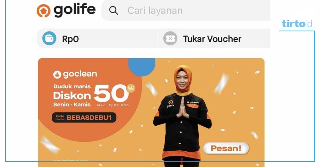 Promo GoLife dengan Kode Voucher Diskon hingga 50 Persen