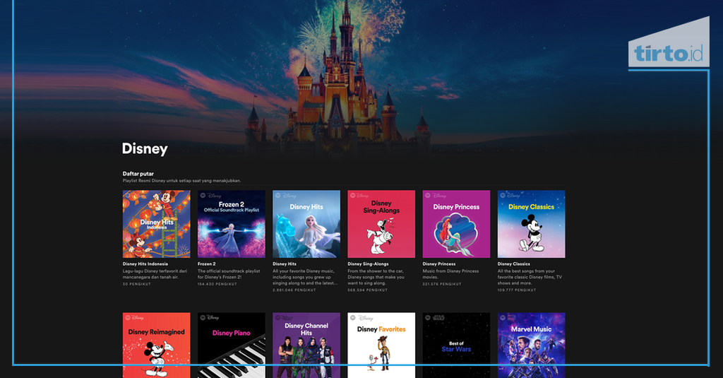 Spotify Rilis Hub Disney di Asia Tenggara, Taiwan dan Hong Kong